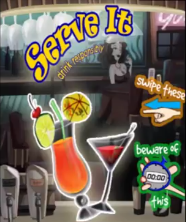 SERVE IT Action Packed Game Lets You Swipe from Behind the Bar ...